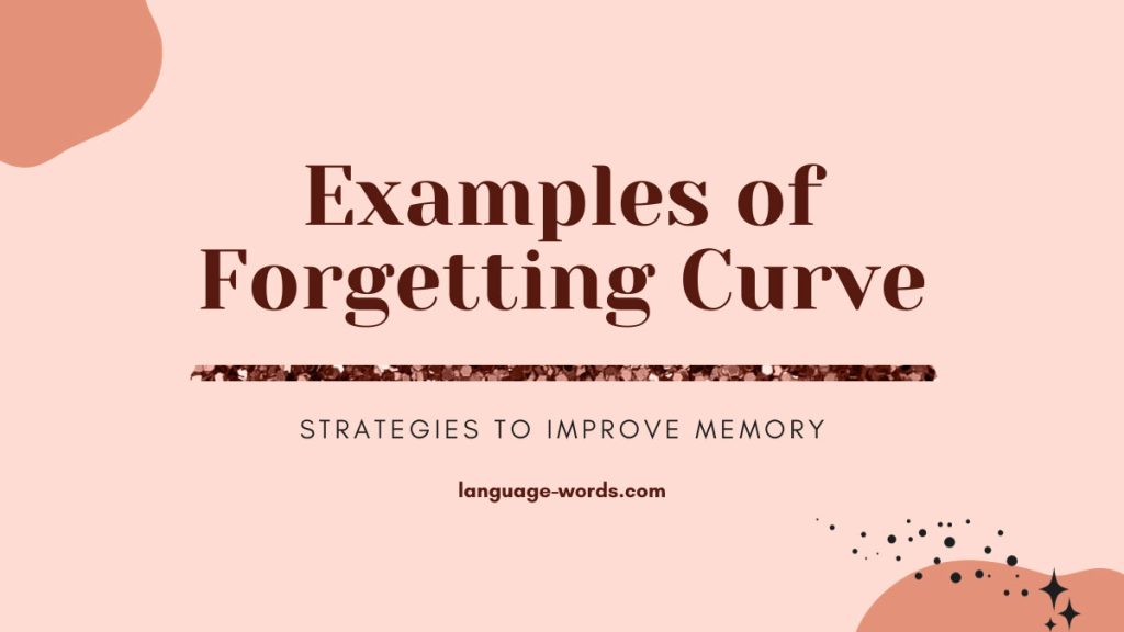 Examples of Forgetting Curve: Strategies to Improve Memory