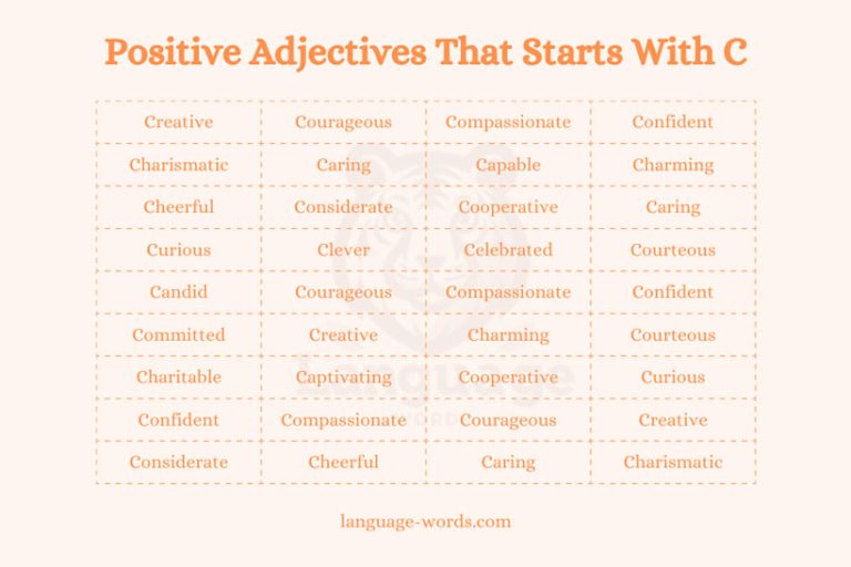 Elevate Expression with 700+ C-Starting Positive Adjectives