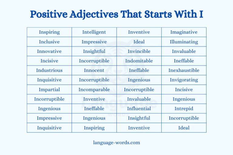Ignite Positivity: 420+ I-Starting Positive Adjectives