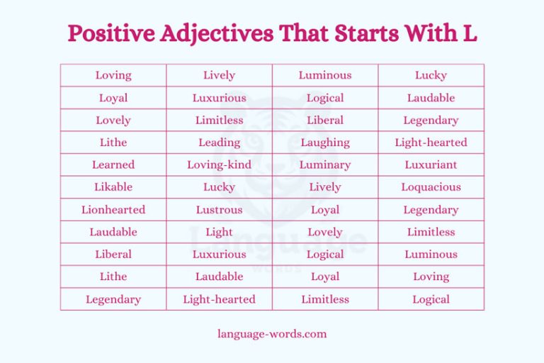 Lift Your Writing: 385+ L-Starting Positive Adjectives