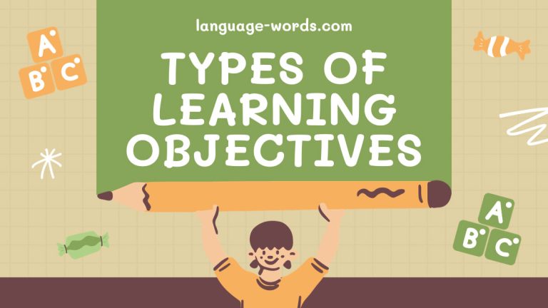 Understanding the Types of Learning Objectives